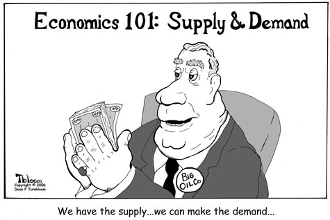 Cartoon Showing Supply And Demand