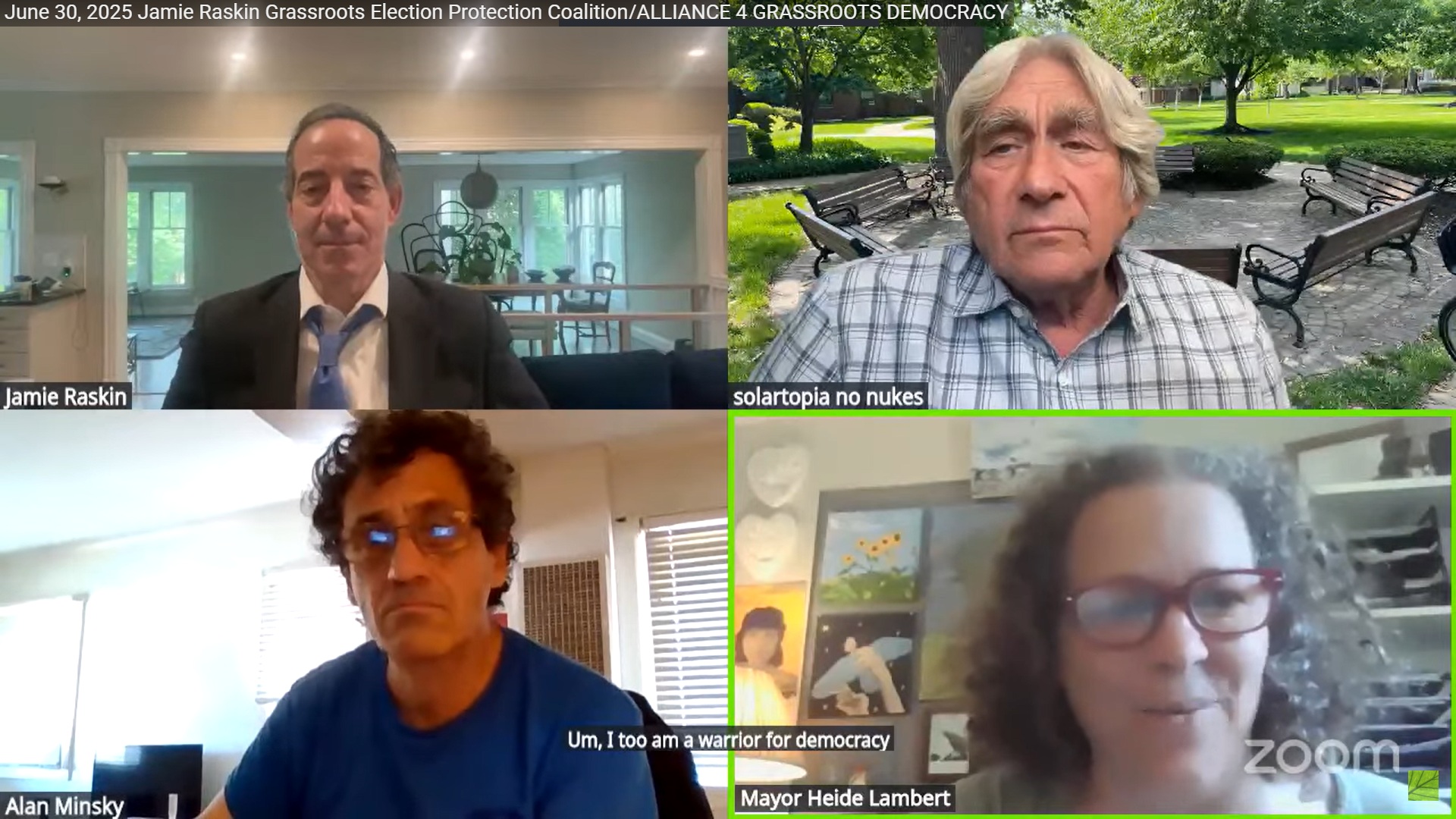 US REP JAMIE RASKIN & THE ATTACK ON US DEMOCRACY & ECOLOGY | Freepress.org